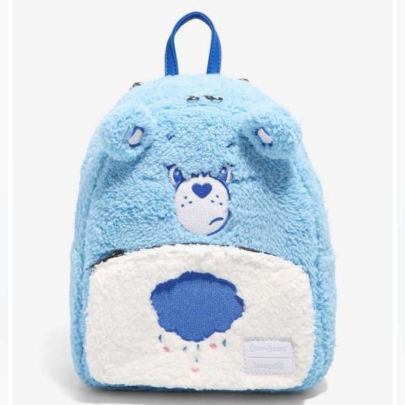 Loungefly | Bags | Loungefly Grumpy Bear Plush Mini Backpack Hot Topic ...